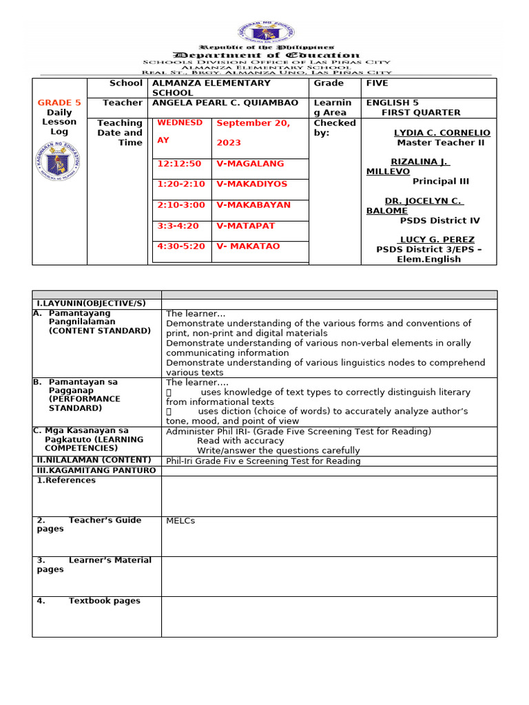 PHIL-IRI | PDF | Learning | Human Communication