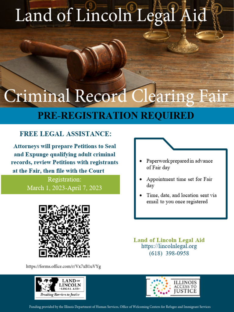 Criminal Record Clearing Fair Registration | PDF