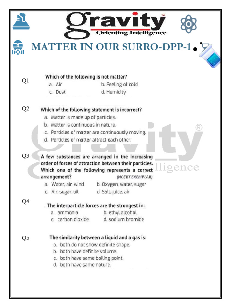 Matter in Our Surr - dpp-1 | PDF