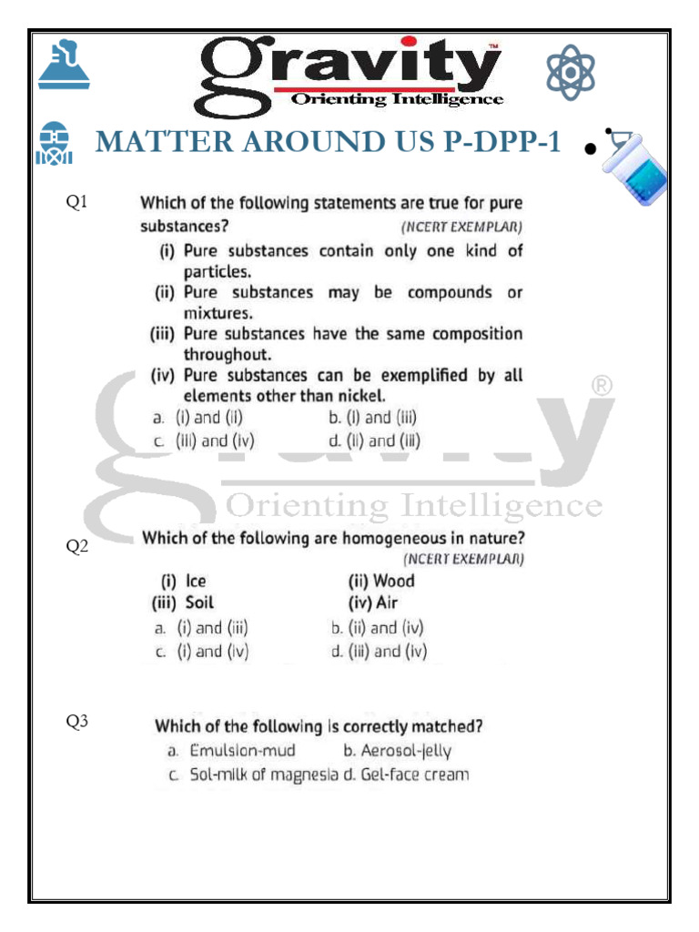 Matter Arou Us Pure Dpp-1 | PDF