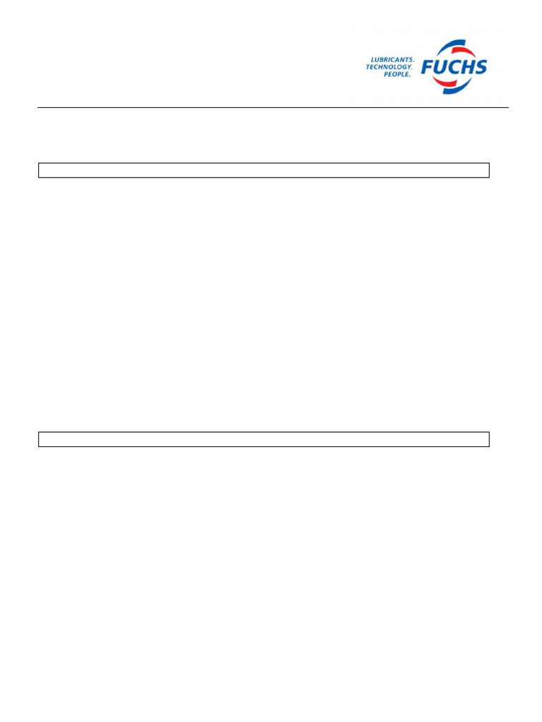 Renolin Protect HO 68 Safety Data Sheet | PDF | Workplace | Working ...