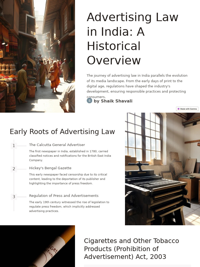 Advertising Law in India A Historical Overview | PDF | Consumer ...