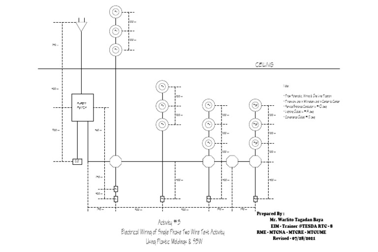 Activity 3 Model (1) | PDF | Electrical Wiring | Building Engineering