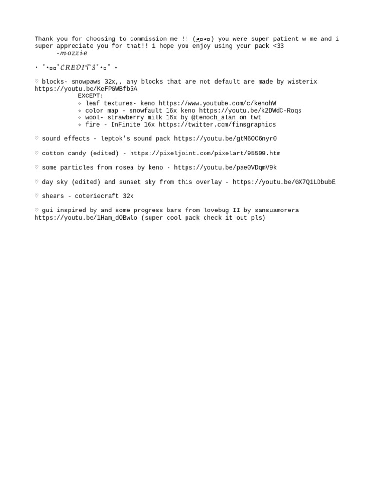 Thank You and Credit Details | PDF