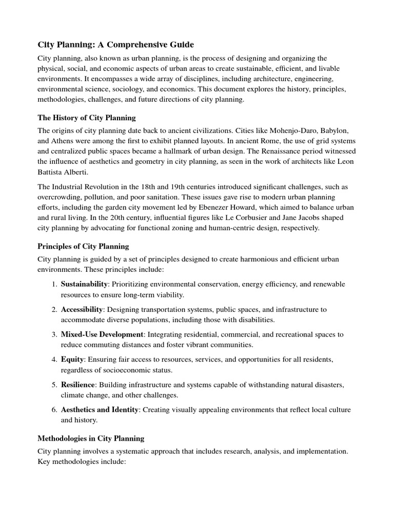 City Planning | PDF | Urban Planning | Infrastructure