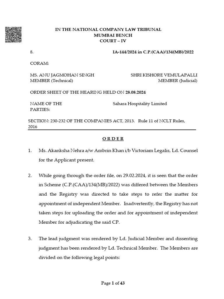 Dissenting Opinions in Sahara Case | PDF | Debt | Interest