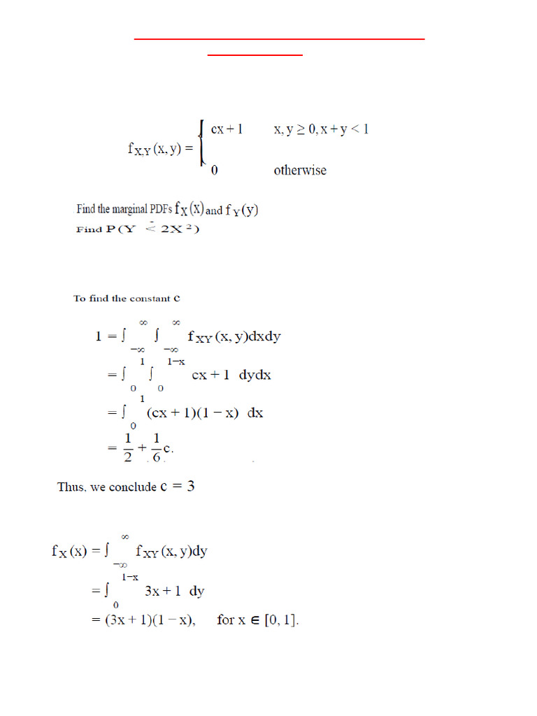 Worksheet Chapter 4and 5 | PDF | Probability Density Function | Measure Theory