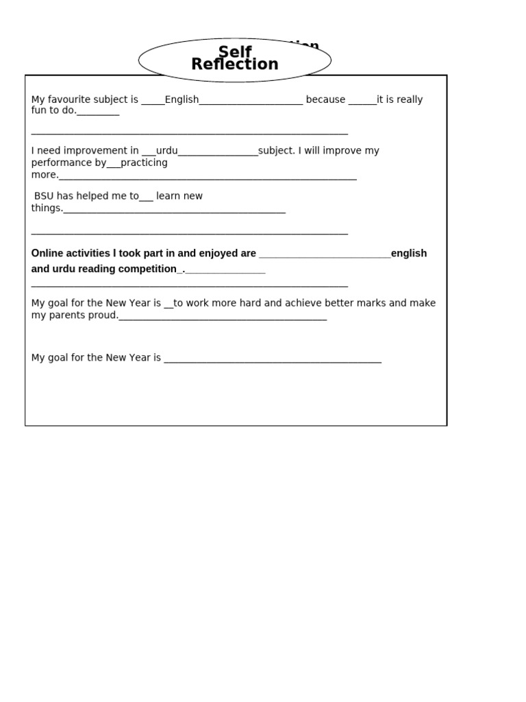 Mid Term SelfAssessment template | PDF