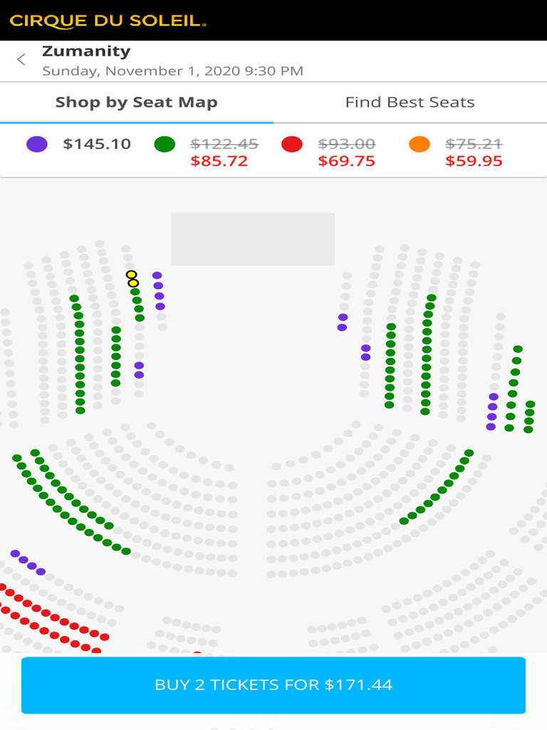 Zumanity Select Your Tickets - Cirque Du Soleil | PDF