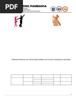 DanceSport Competition Guidelines For Palarong Pambayan 2023 | PDF | Ballroom Dance | Clothing