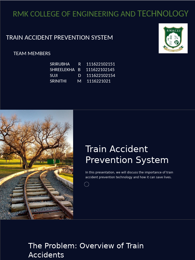Train Accident Prevention System Sem 3 Final | PDF | Train