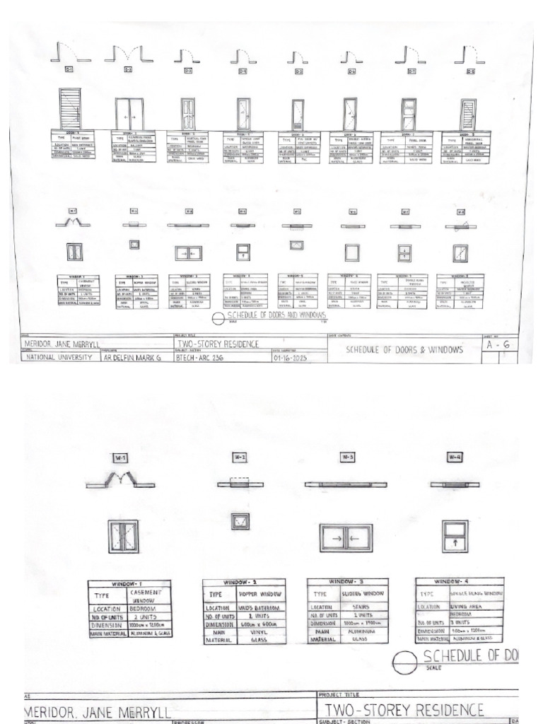 Doors and Windows Plan | PDF