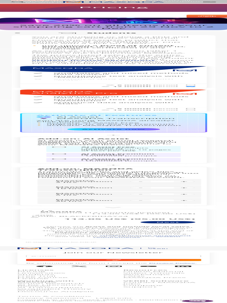 MAXQDA Pricing | PDF | Quantitative Research | Data
