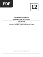 Culminating Activity Humss | PDF | Rubric (Academic) | Teachers