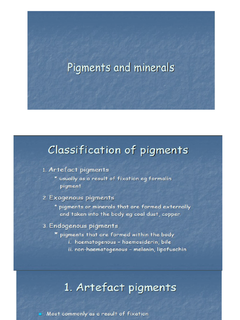 Pigment and Mineral | PDF
