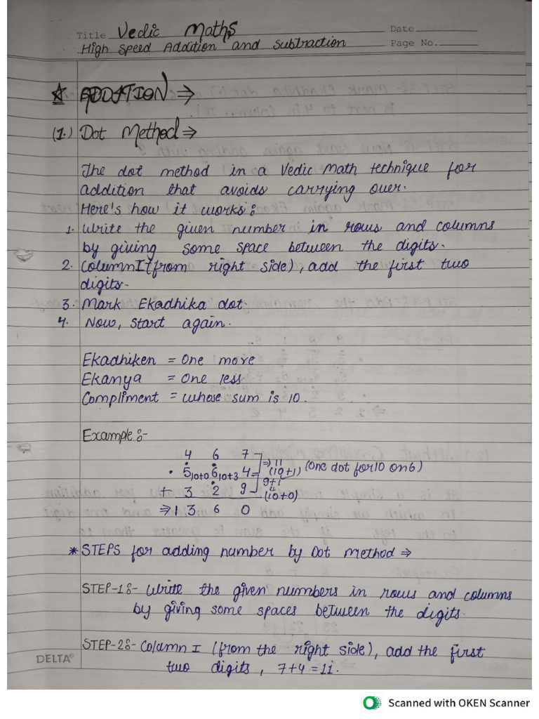 Vedic Math Practical PDF | PDF