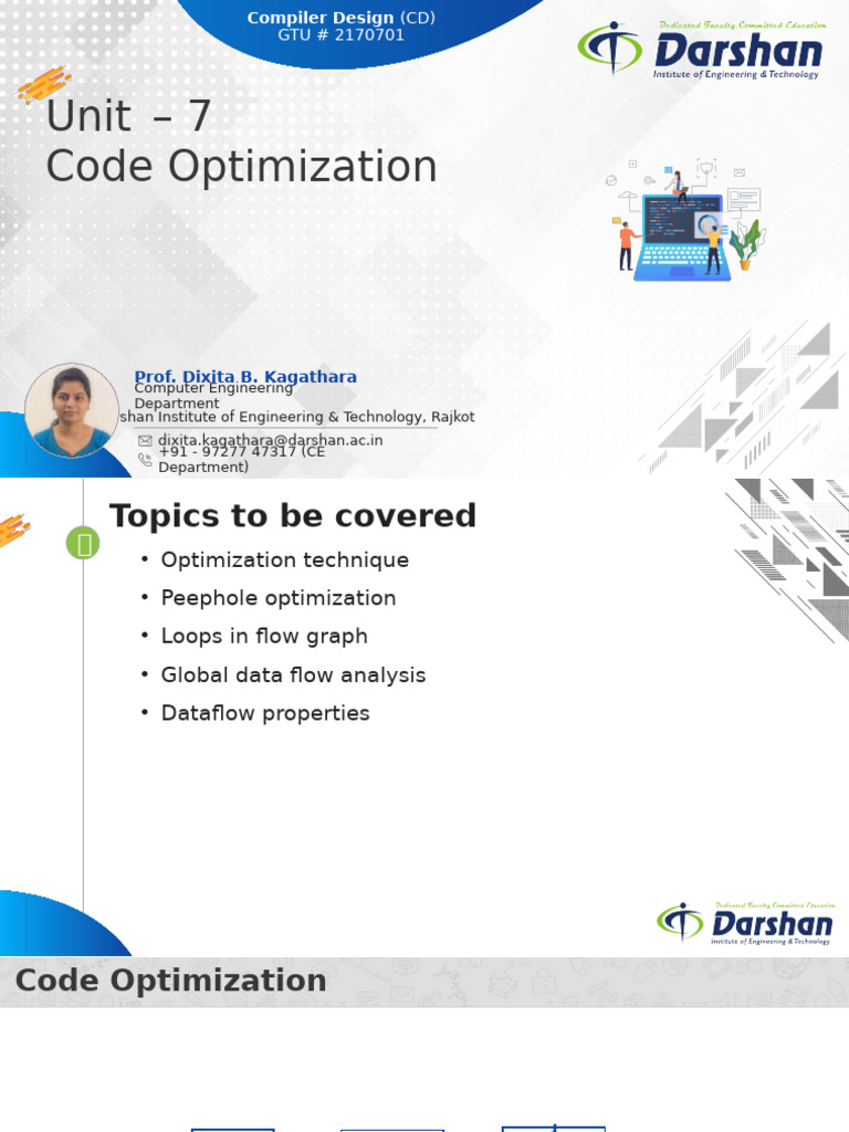 CD GTU Study Material Presentations Unit-7 04122020072828AM | PDF | Compiler | Mathematical ...