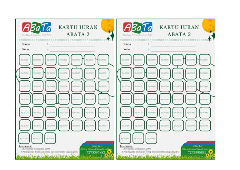 Buku Iuran ABaTa 2 Malam | PDF