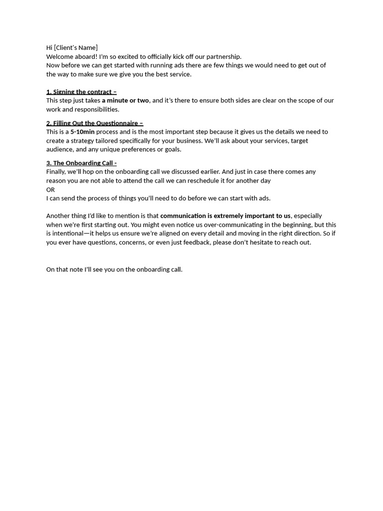 Loon Onboarding Script | PDF