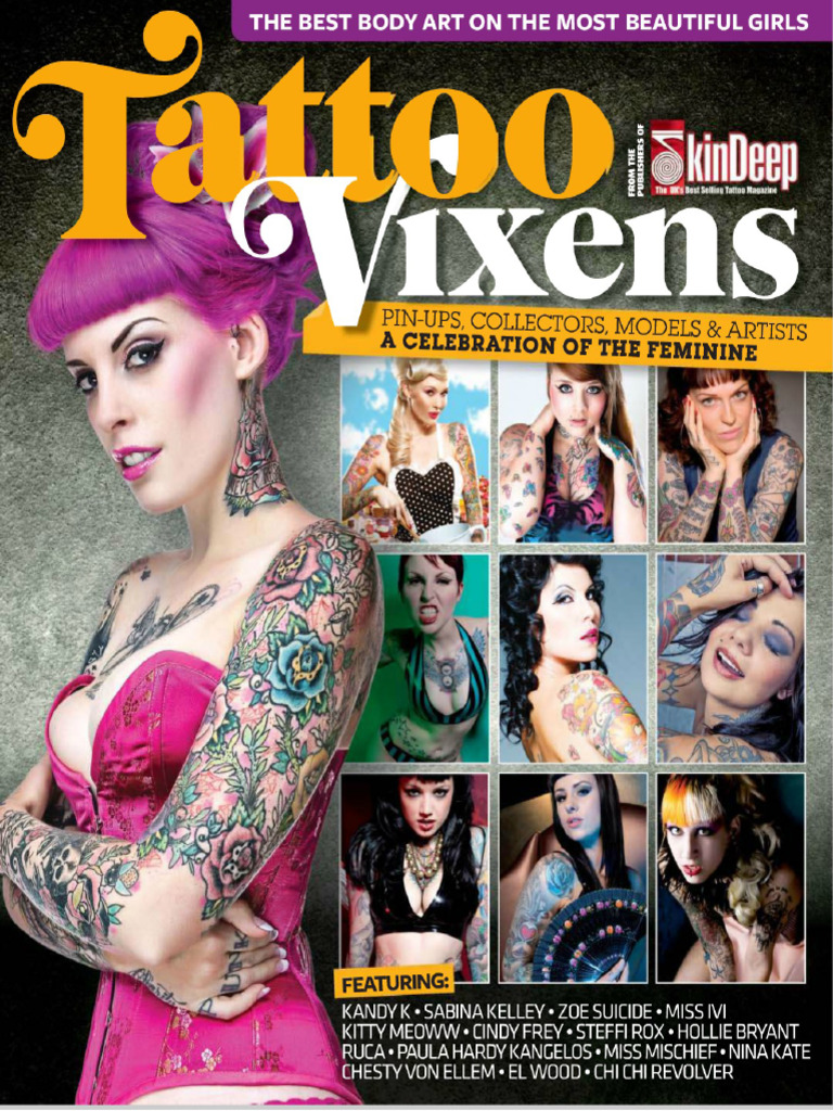 Skin Deep Tattoo Vixens Magazine Year 2011 | PDF