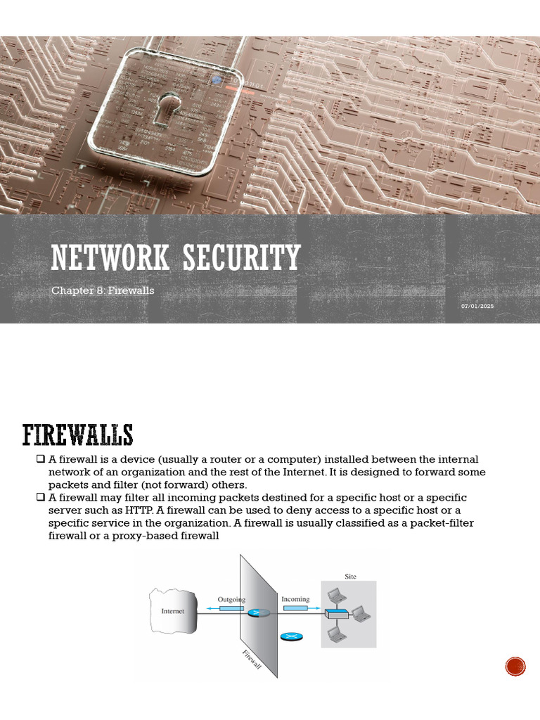 Ch8- firewall & IDS & IPS | PDF | Firewall (Computing) | Port (Computer Networking)