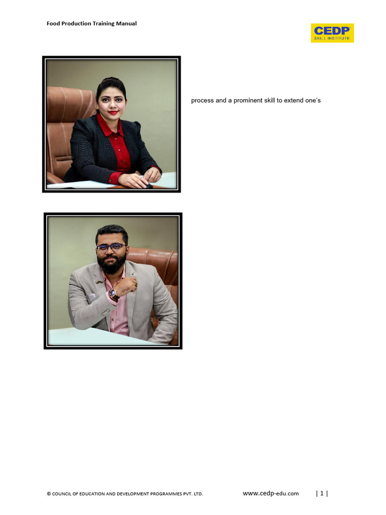 HM Food Production | PDF | Chef | Menu