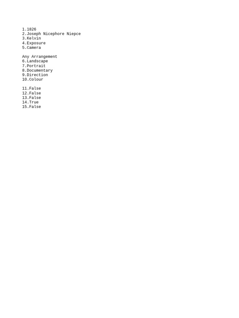 Answer Key | PDF