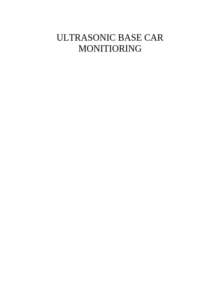 ultrasonic + car | PDF | Ultrasound | Rectifier
