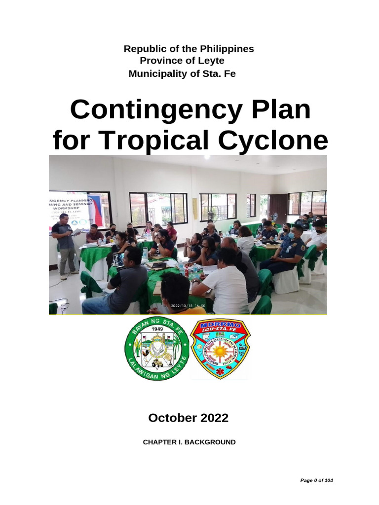 Contingency-Plan-for-Tropical-Cyclone Sta. Fe | PDF | Tropical Cyclones ...