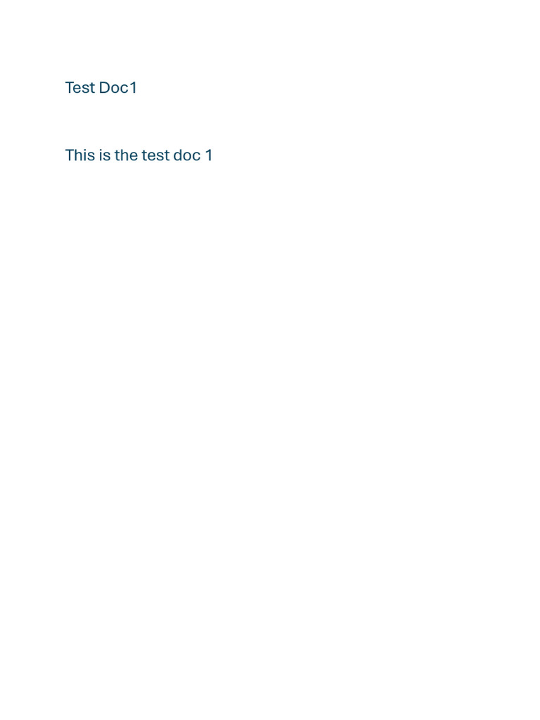 Test Doc1 | PDF