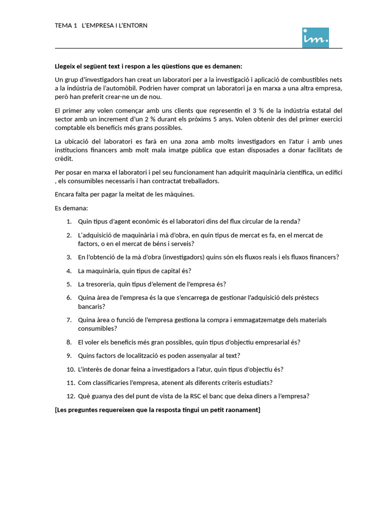 Tema 1 Activitat extra | PDF