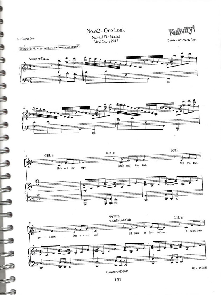 One Look Sheet Music | PDF