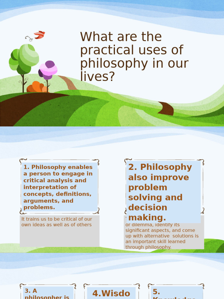 Practical Uses of Philosophy in Life | PDF | Cognition | Liberal Arts ...