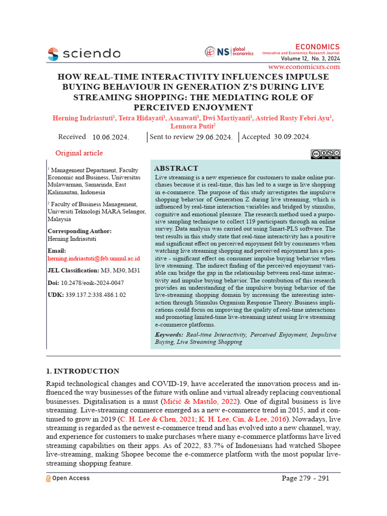 How Real-Time Interactivity Influences Impulse Buying Behaviour in ...