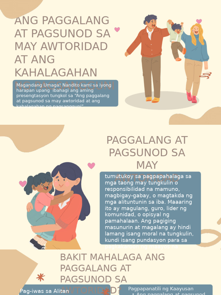 Ang Paggalang at Pagsunod Sa May Awtoridad at Ang Kahalagahan NG ...