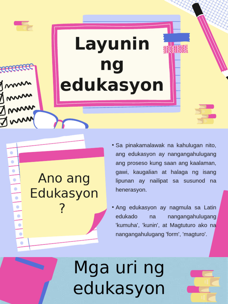 Layunin NG Edukasyon | PDF