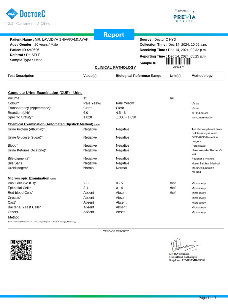 DoctorC Reports | PDF