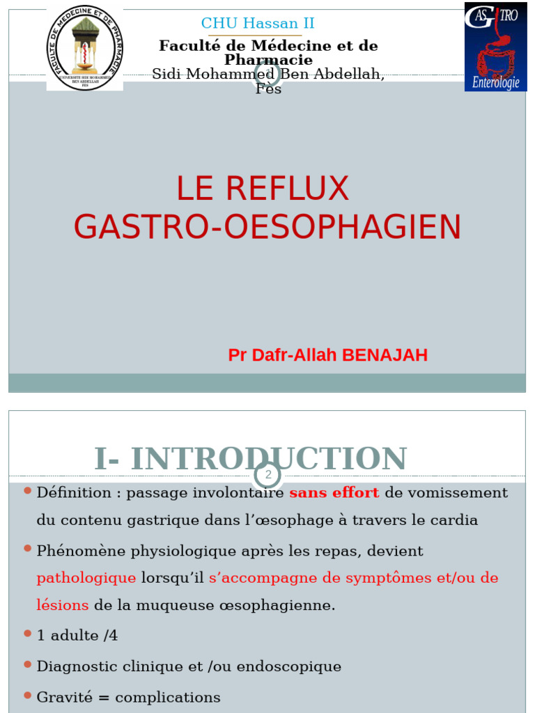 Reflux gastro-oesophagien : causes et traitements | PDF | Reflux gastro ...