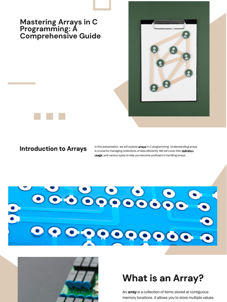 Arrays in c | PDF | Computing | Software Engineering