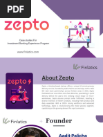 Case Study of Zepto | PDF | Entrepreneurship | E Commerce