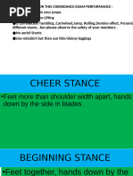 Basic Cheer Motions | PDF | Wellness