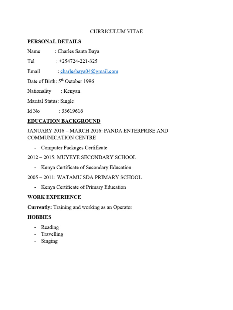 Charles Cv and Testimonials | PDF