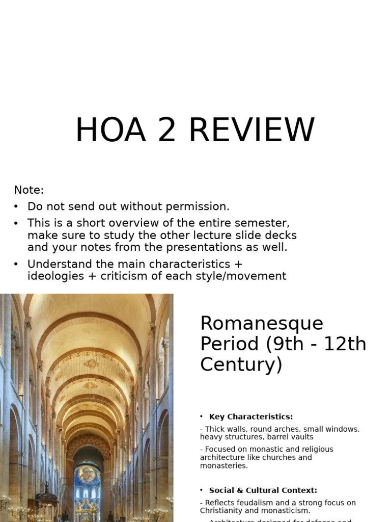 Review Hoa2 - Arc233 234 | PDF | Church (Building) | Gothic Architecture