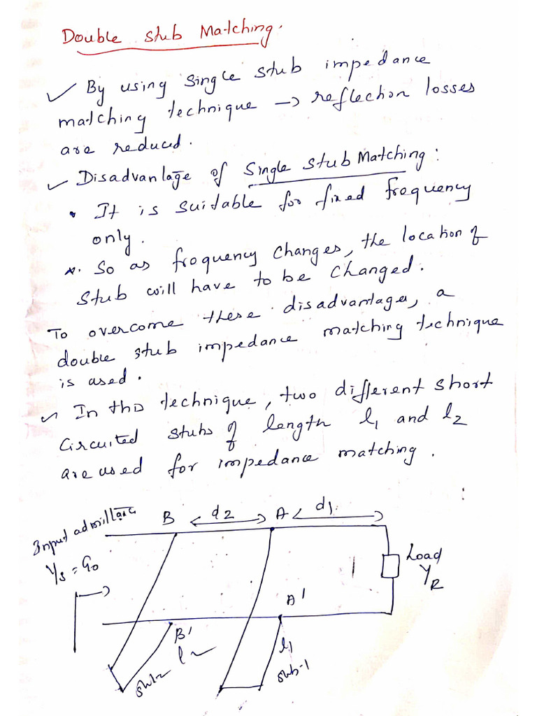 Double Stub Matching | PDF
