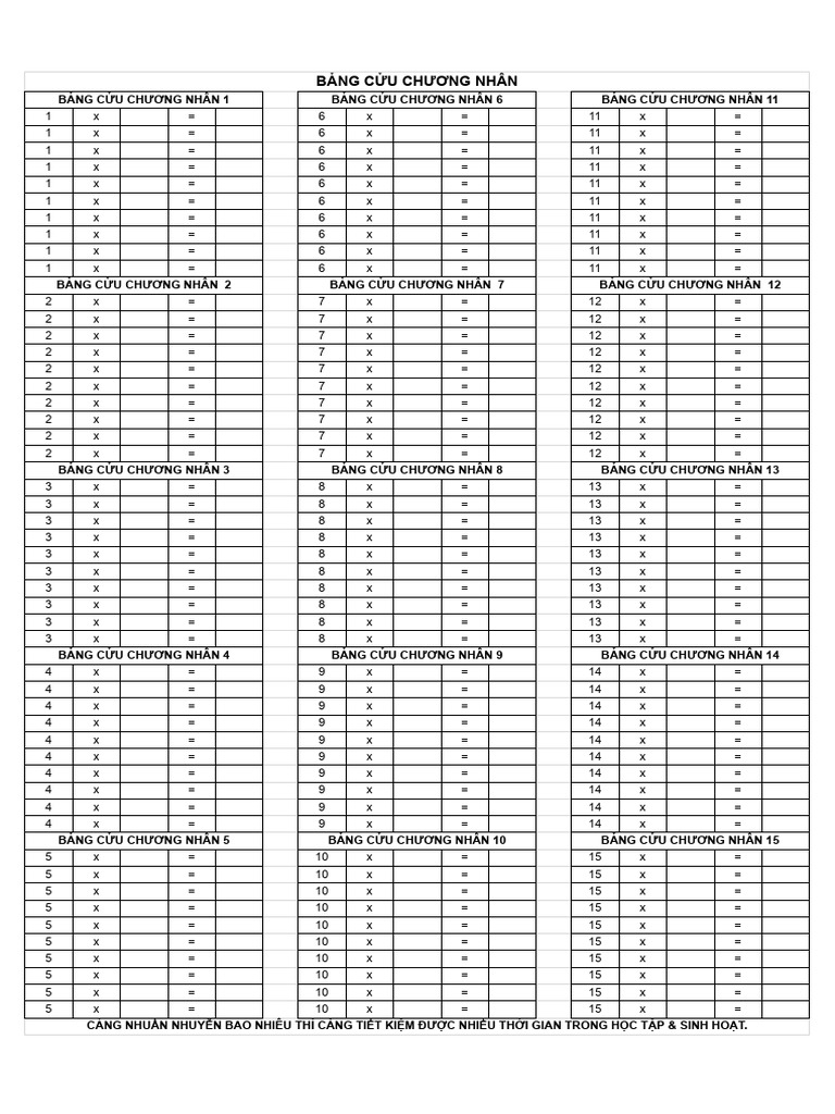B NG C U Chương | PDF