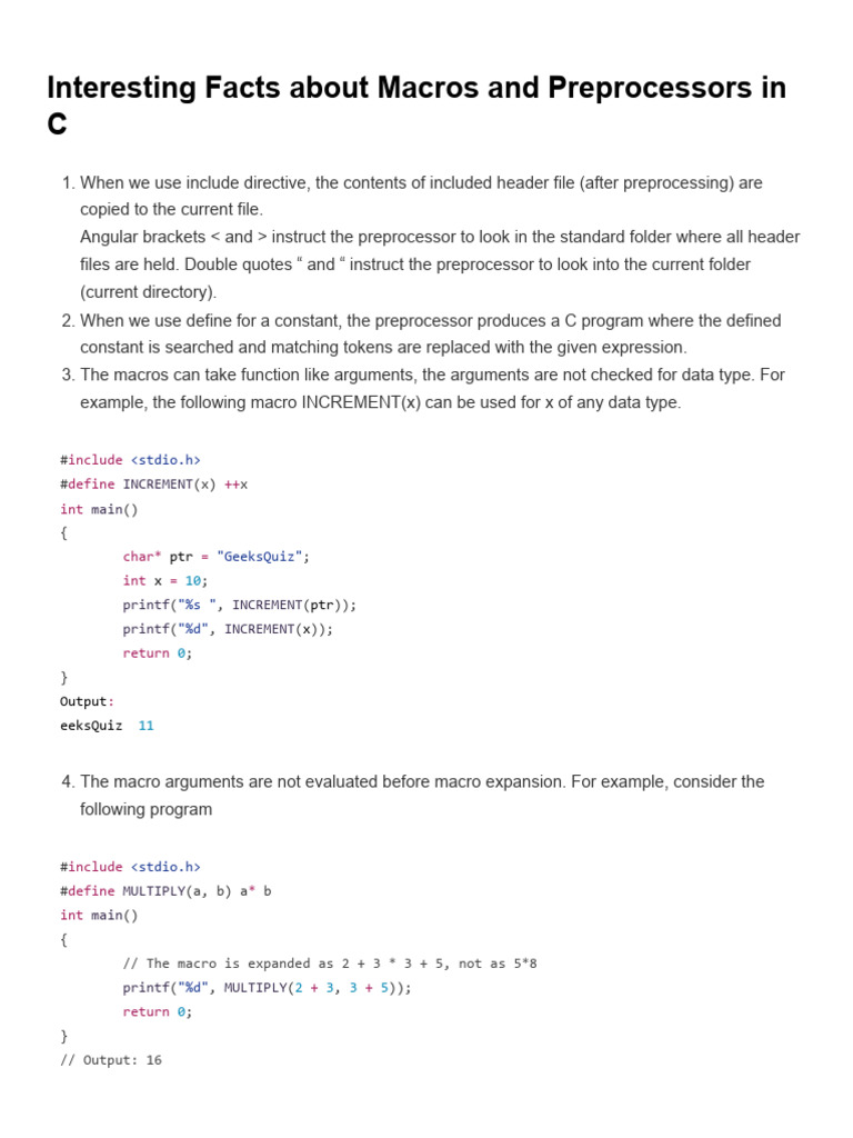 05. Preprocessor | PDF | Computer Engineering | Software Development 05. Preprocessor | PDF | Computer Engineering | Software Development