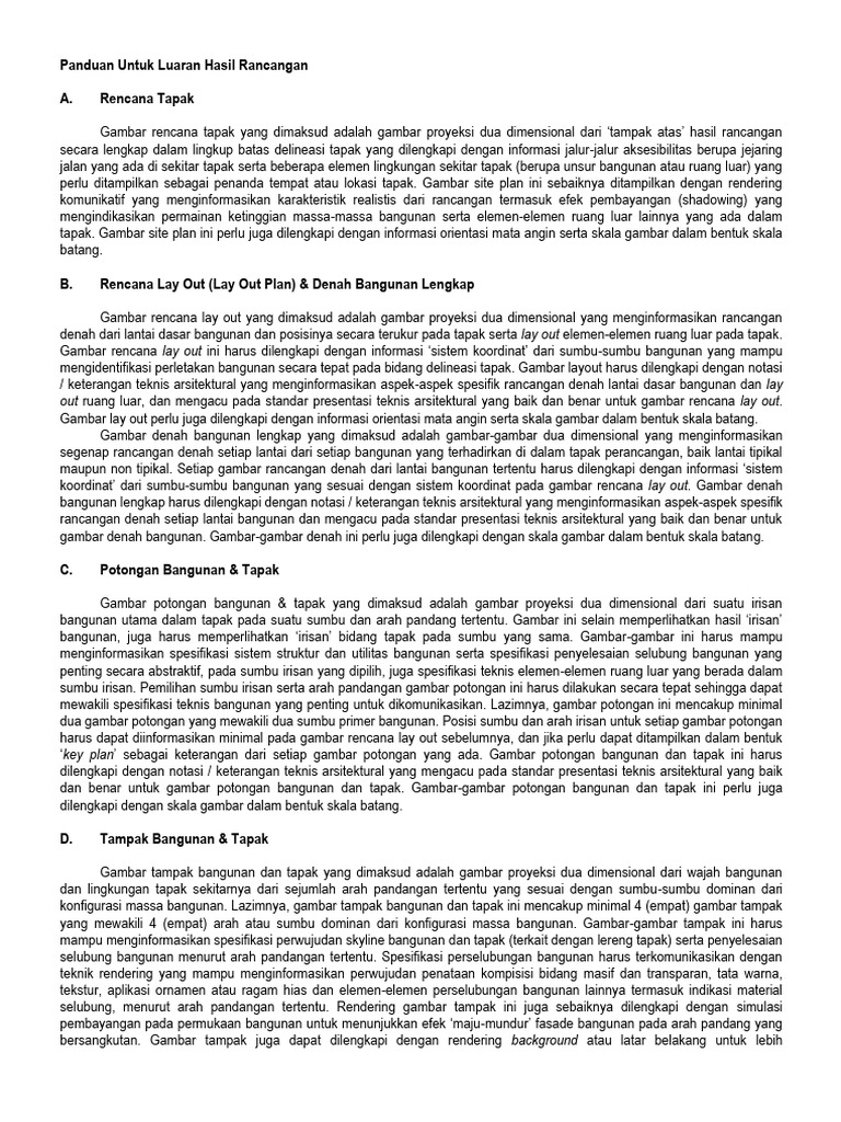 HO 5th Architecture Design Module 4 Design Output Guidelines | PDF