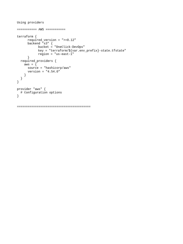Terraform Resource Creation - AWS | PDF