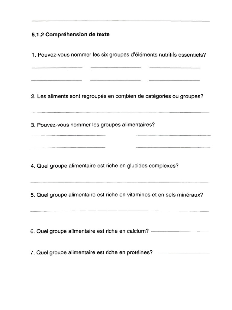 Groupes alimentaires et nutrition essentielle | PDF | Nourritures | Boisson