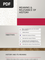Chapter 1 - Meaning and Relevance of History | PDF | Historian ...